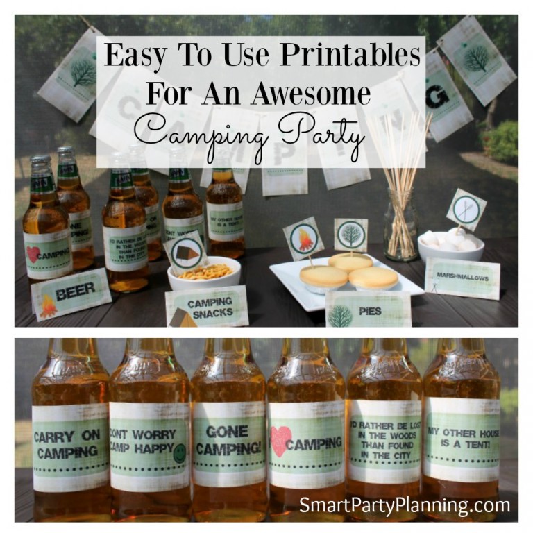 Create The Best Camping Party With Easy Printables