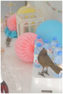Polka Dot Bird Printable Water Bottle Labels