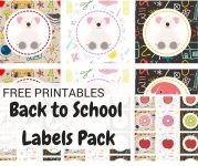 Free Printable Back to School Labels Pack