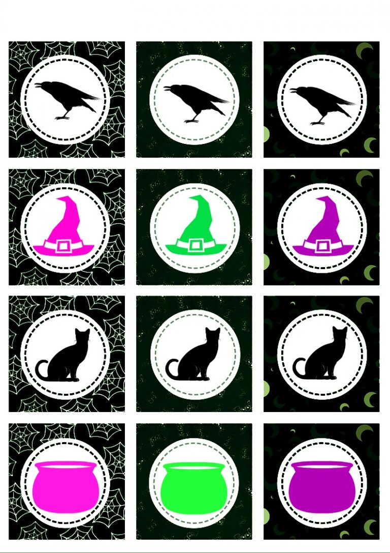 Free Halloween Cupcake Toppers