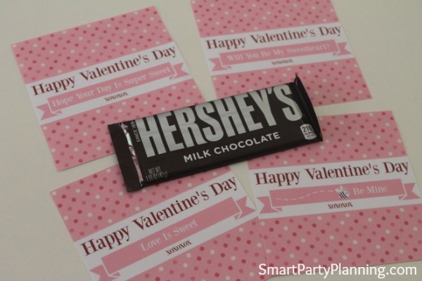 Hershey Bar Wrappers For Valentine's Day