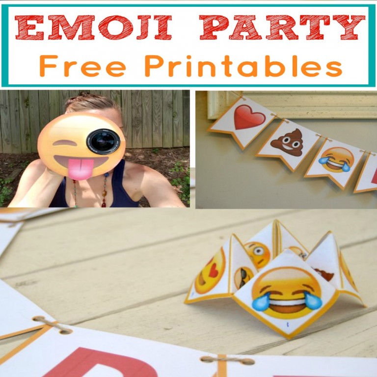 Easy & Popular Emoji Party Package With Free Printables