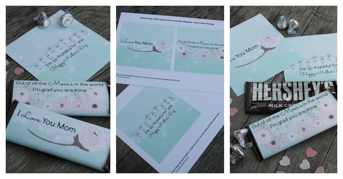 Free Mother's Day Candy Bar Wrappers She Will Love