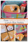 Free Halloween Lunch Box Notes that will Brighten up Your Child's Day
